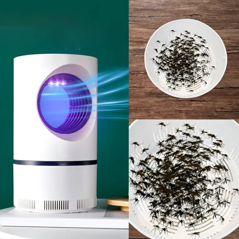 Aparat anti tantari Alista Home, forma cilindrica, capcana insecte ...