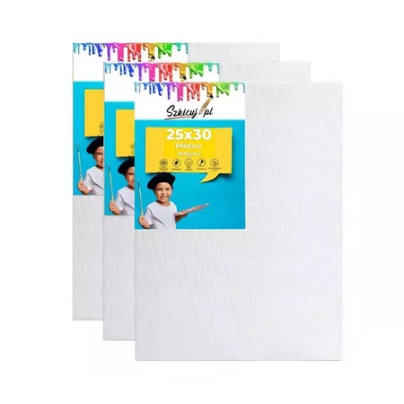 Комплект от 3 платна за рисуване, H&B, Blejtram, 25x30cm, 380g/m2 - eMAG.bg