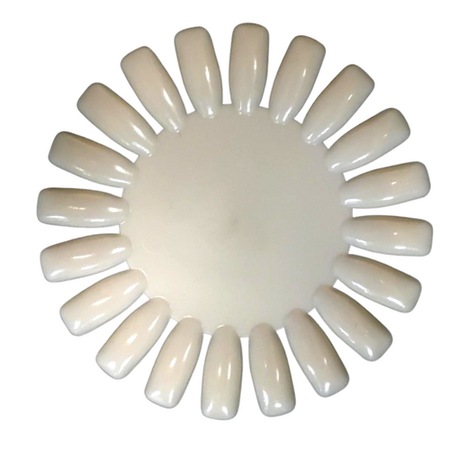 Set 10 x Paleta tipsuri prezentare, TeleOnline Europe, 20 culori, Alb - eMAG.ro