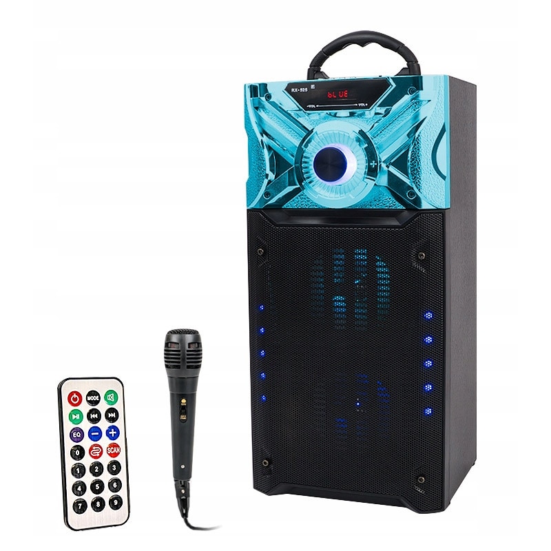 Boxa portabila bluetooth, Boombox, karaoke, microfon - eMAG.ro