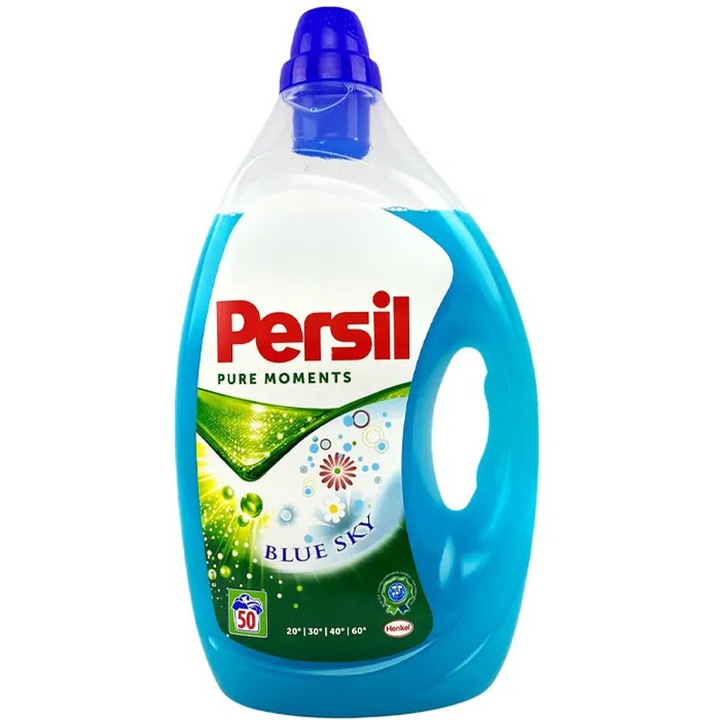 Persil Pure Moments Blue Sky géles mosószer, 50 mosás, 2,5 liter - eMAG.hu