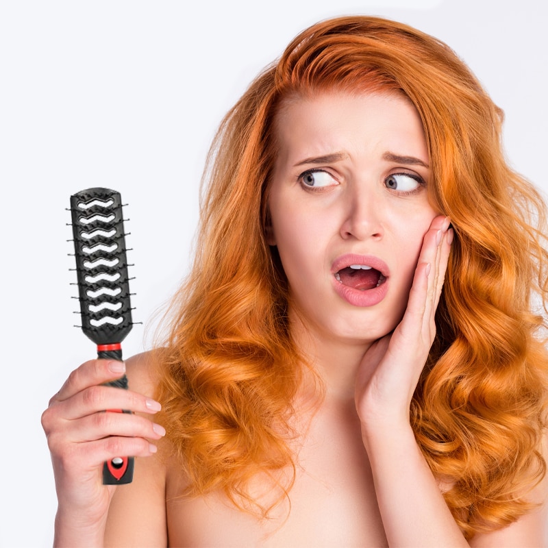 Set 5 Perii de Par, Pieptan si Oglinda cu Suport Depozitare, ABS, Negru ...