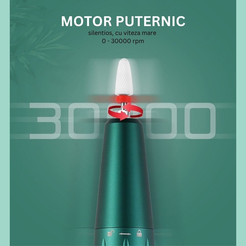 Freza de unghii manichiura-pedichiura, Alimentare cablu USB, 30000 RPM ...