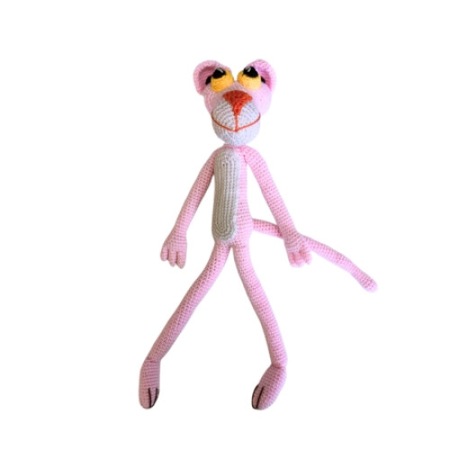 Jucarie de plus, Baby Land, Pantera Roz Crosetata manual, 0-3 luni ...