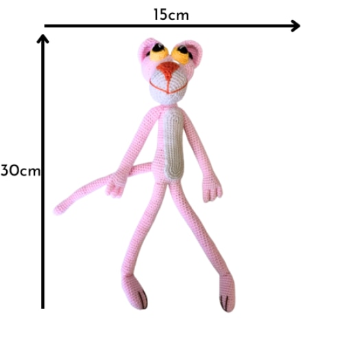 Jucarie de plus, Baby Land, Pantera Roz Crosetata manual, 0-3 luni ...