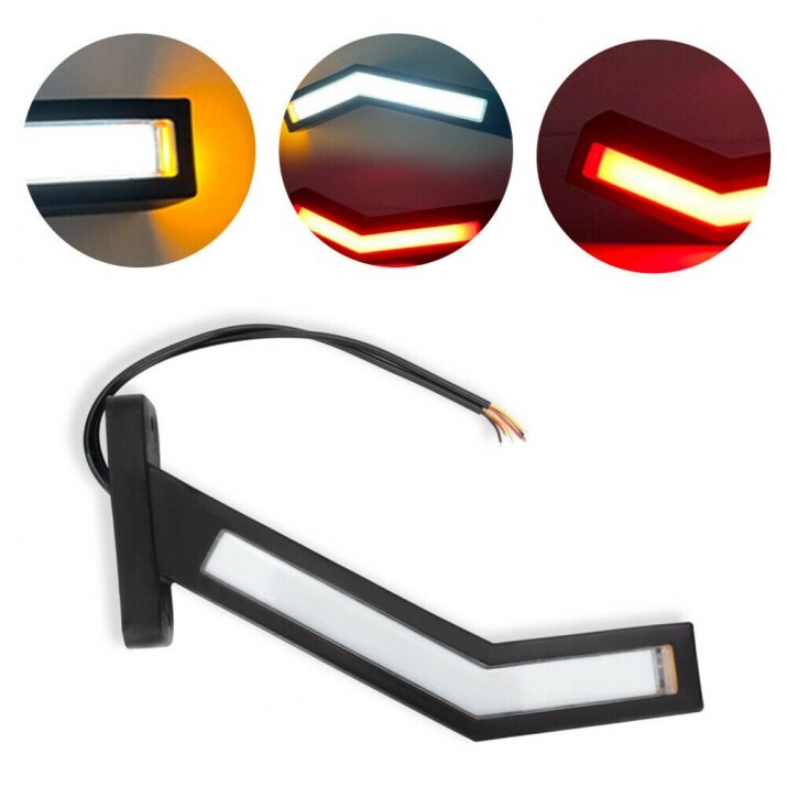 Set 2 lampi LED gabarit cu semnalizare dinamica, efect neon 12/24V, 22 ...