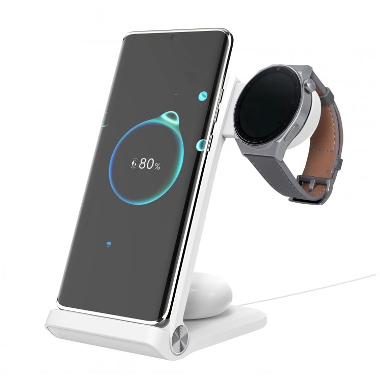 Statie de incarcare, Nillkin, Qi, 3-in-1, 15W, Alb - eMAG.ro