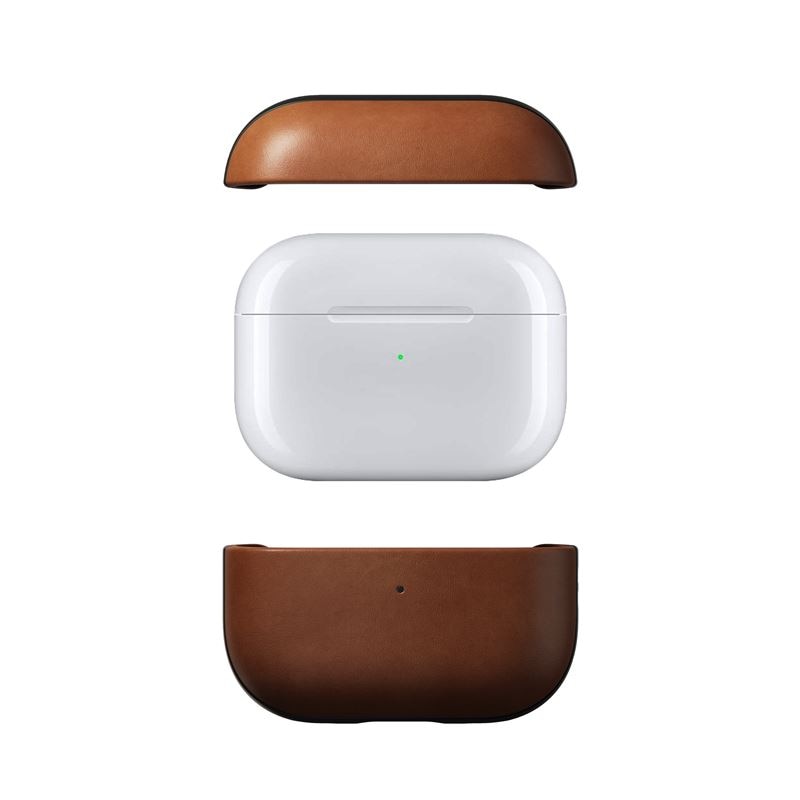 Carcasa din piele naturala NOMAD Leather compatibila cu Apple AirPods ...