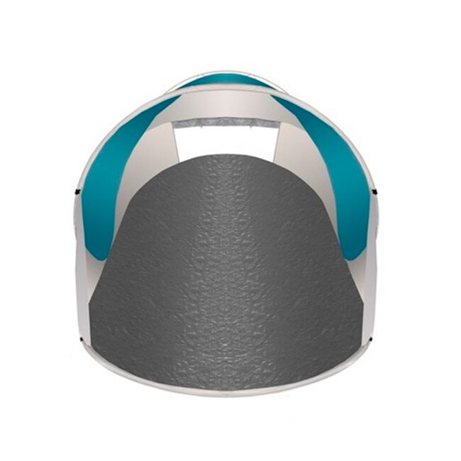 Cort pentru plaja CLASStitude, semi-deschis, rezistenta UV, 190 x 90 x 120 cm, Turcoaz / Alb ...