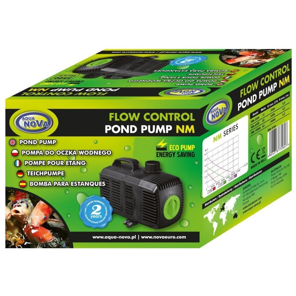 Pompa pentru iaz, Aqua Nova, 10000 l/h, 63 W, 10 m - eMAG.ro