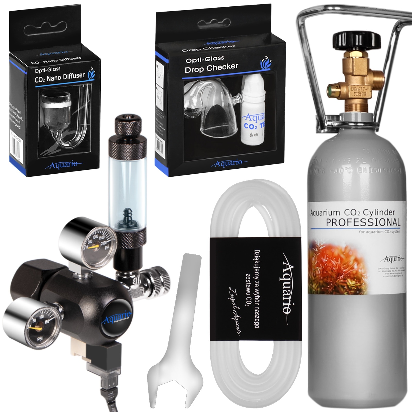 Set CO2 pentru acvarii, Aquario, Blue Professional, Butelie de 2L - eMAG.ro