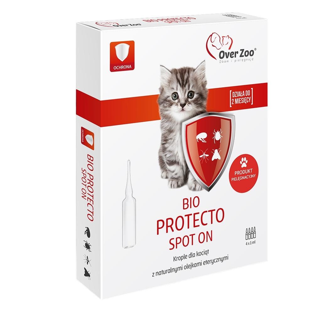 Solutie anti purici/capuse pisici, Over Zoo, 4x1 ml - eMAG.ro