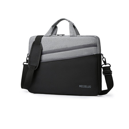 Чанта за лаптоп, Meijieluo, найлон, за 15,6-инчов лаптоп, сиво/черно ...