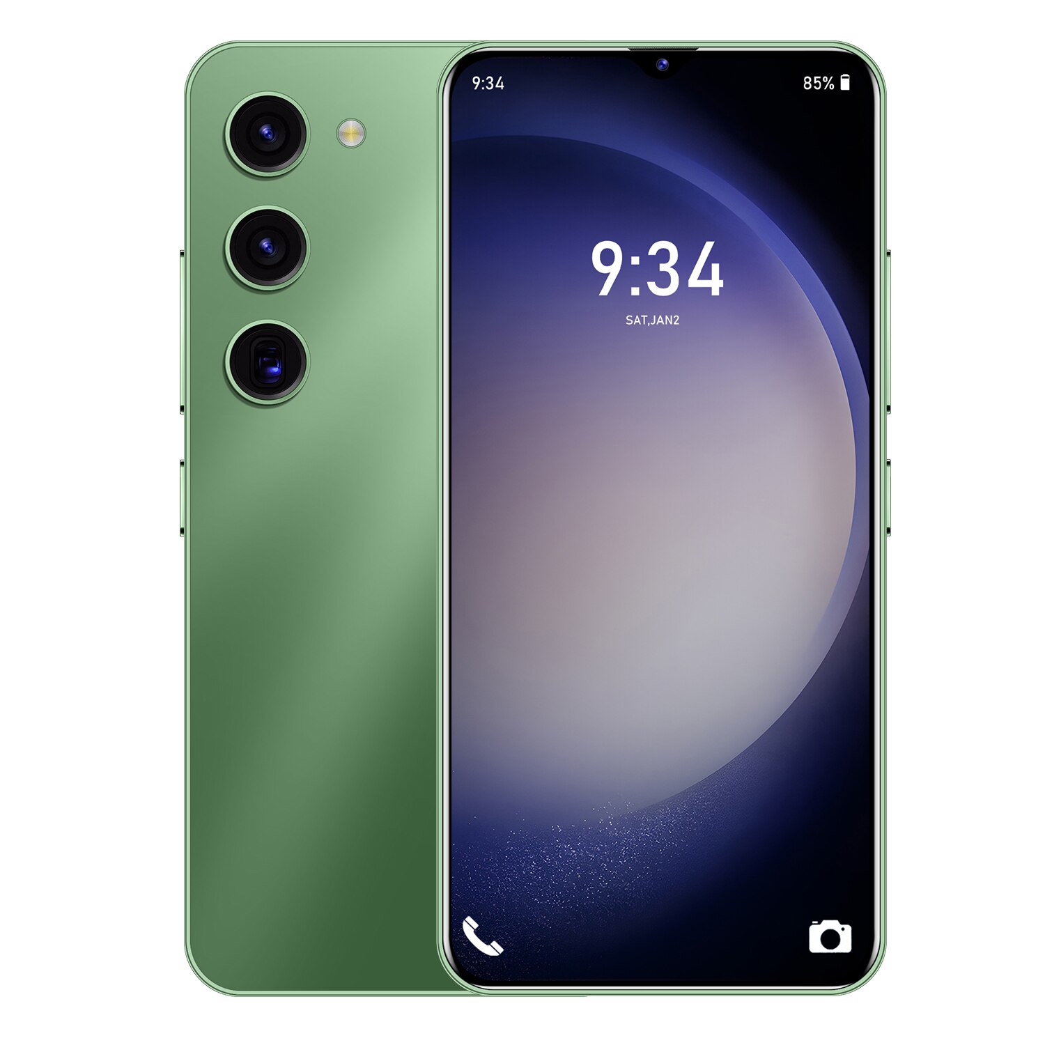 Telefon mobil S23, Dual SIM, 64GB, 4GB RAM, 4G, 6.8inch, Verde - eMAG.ro