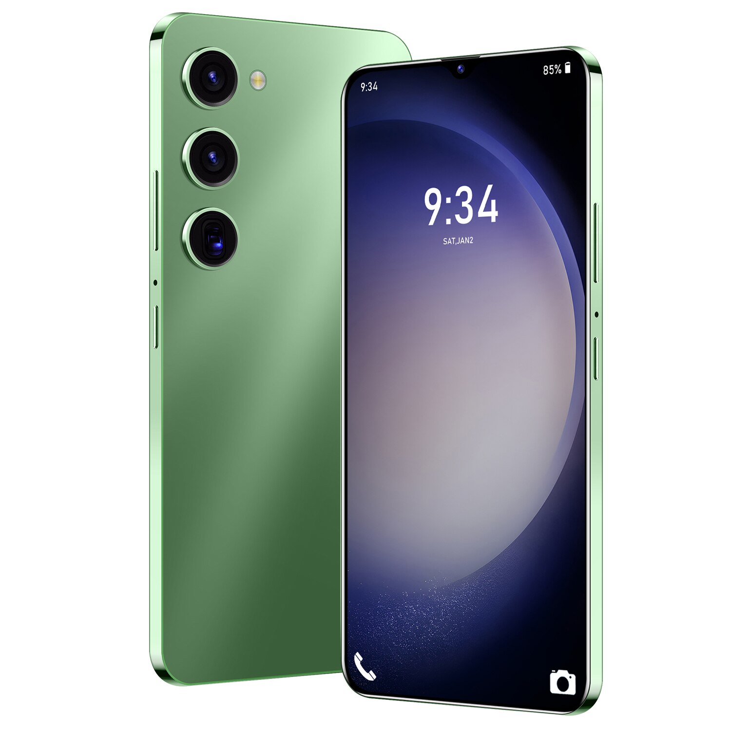 Telefon mobil S23, Dual SIM, 64GB, 4GB RAM, 4G, 6.8inch, Verde - eMAG.ro
