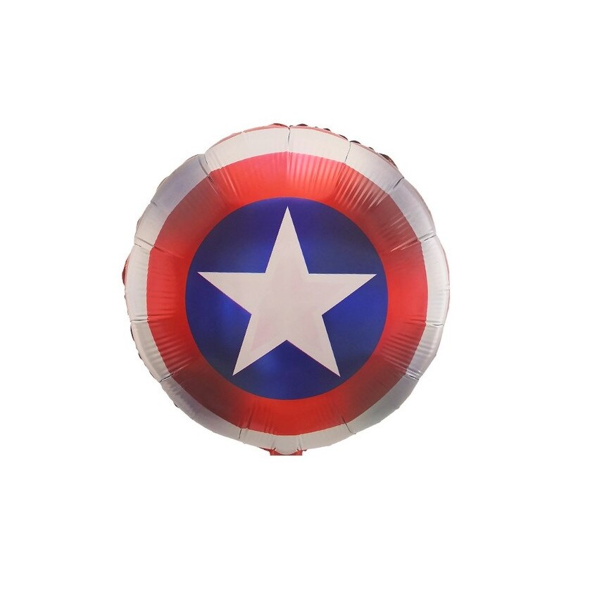 Balon folie rotund steaua lui Captain America, 45 cm - eMAG.ro