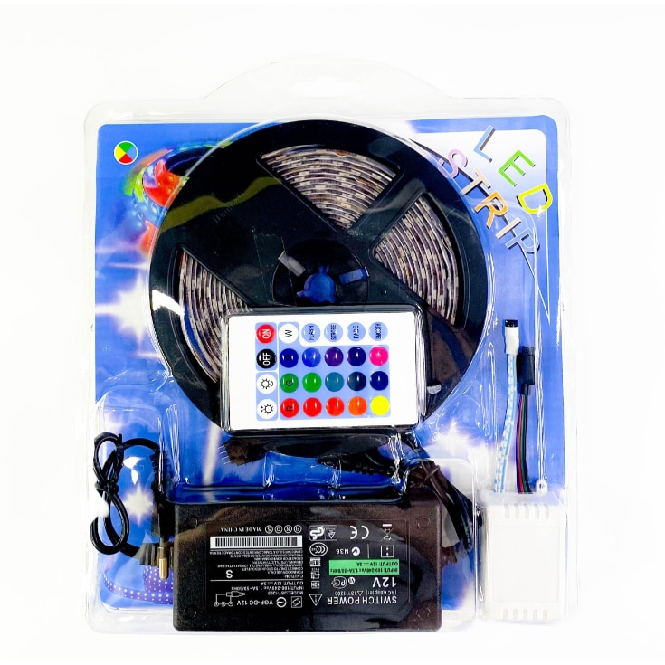 Banda LED, 5 m, Cu telecomanda - eMAG.ro