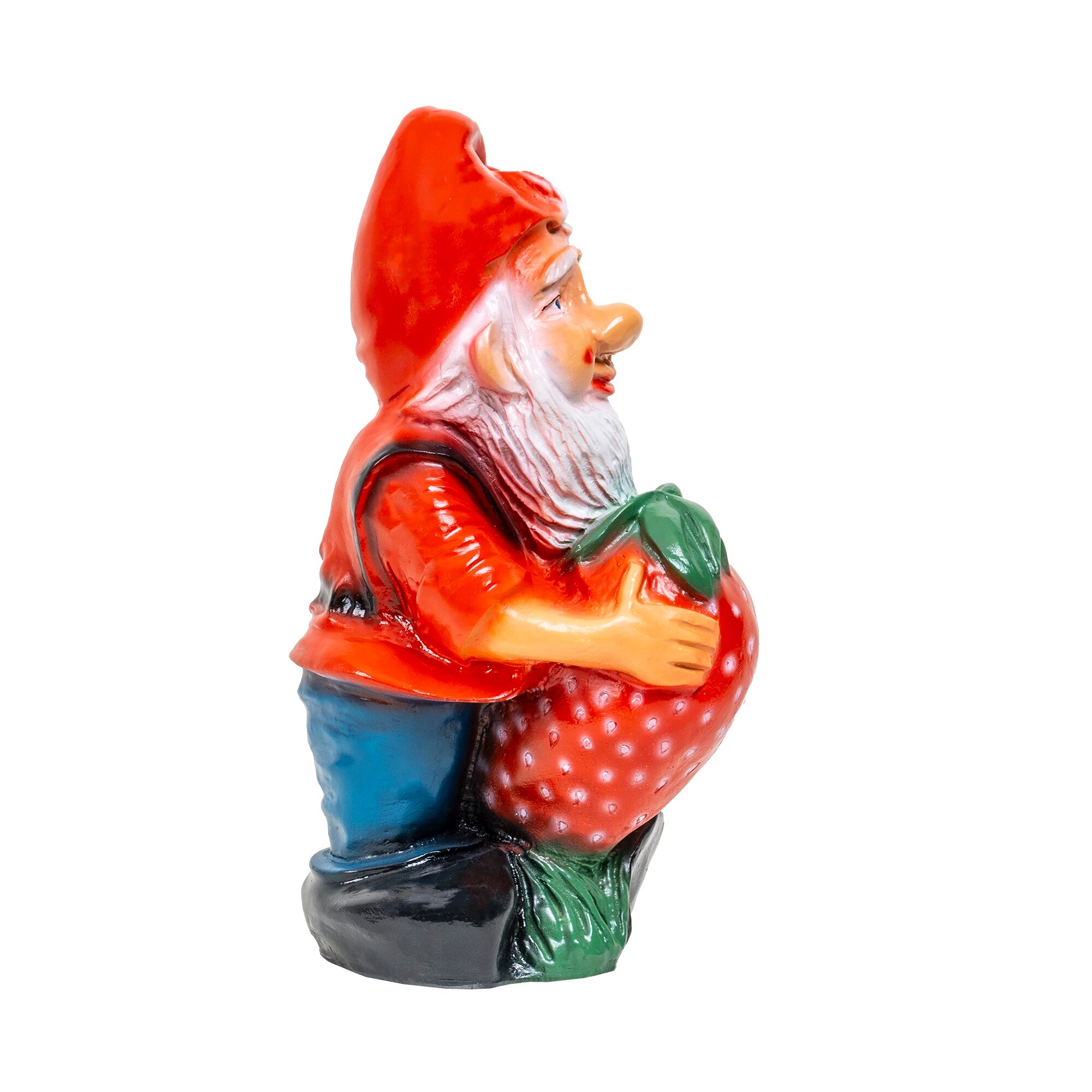 Pitic de gradina din ceramica, inaltime 41cm, model capsuna / EXT 10193 ...