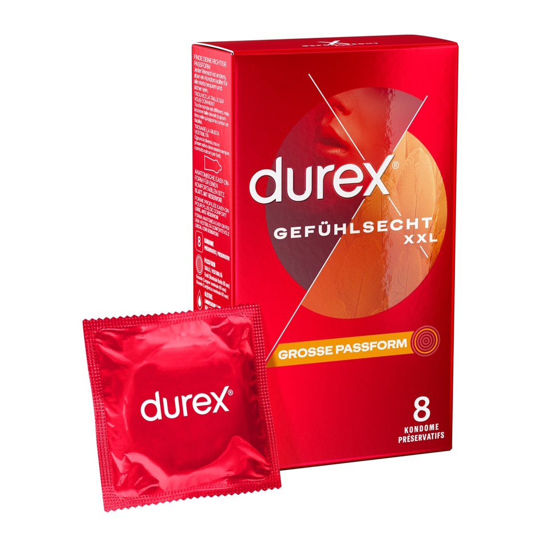 Prezervative Durex Gefühlsecht XXL, 8 buc - eMAG.ro