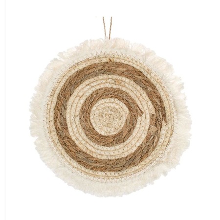 Decoratiune de perete macrame, stil rustic, 25 cm - eMAG.ro