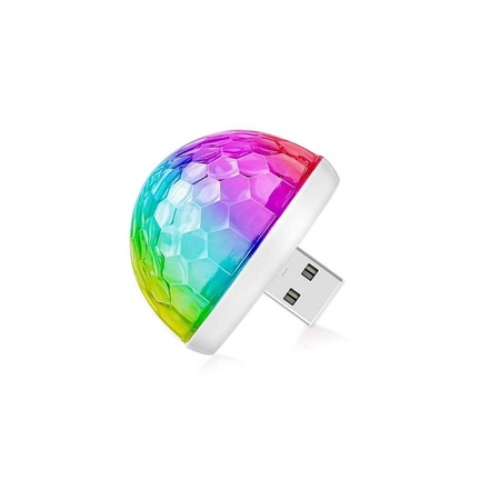 Mini RGB Disco Gömb USB Csatlakozóval - Fantasztikus buli hangulat ...