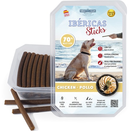 Recompense pentru caini Mediteranean Ibericas Sticks, Pui, 800 g - eMAG.ro