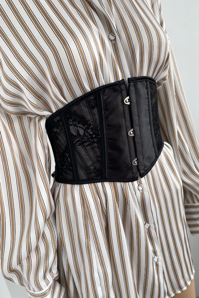 Corset Negru cu inchidere dubla, size M - eMAG.ro