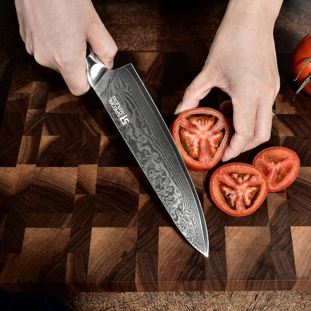 Set Profesional de Cutite de Bucatarie cu Ascutitoare, 11-19-21 cm din ...