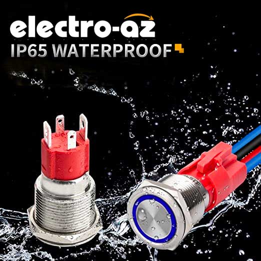 Buton Metalic Push 19mm cu Retinere, 220V - 10A, Led Alb - eMAG.ro