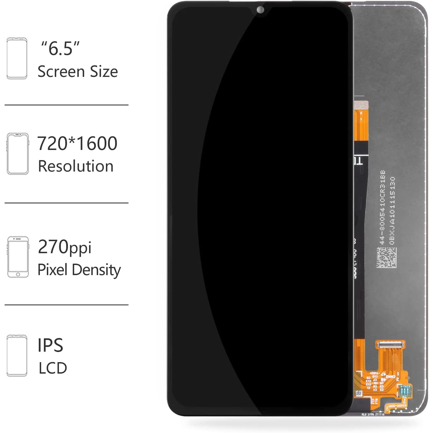 Display Daden compatibil Samsung A12 (A127F), Negru, LCD, Ecran Tactil ...