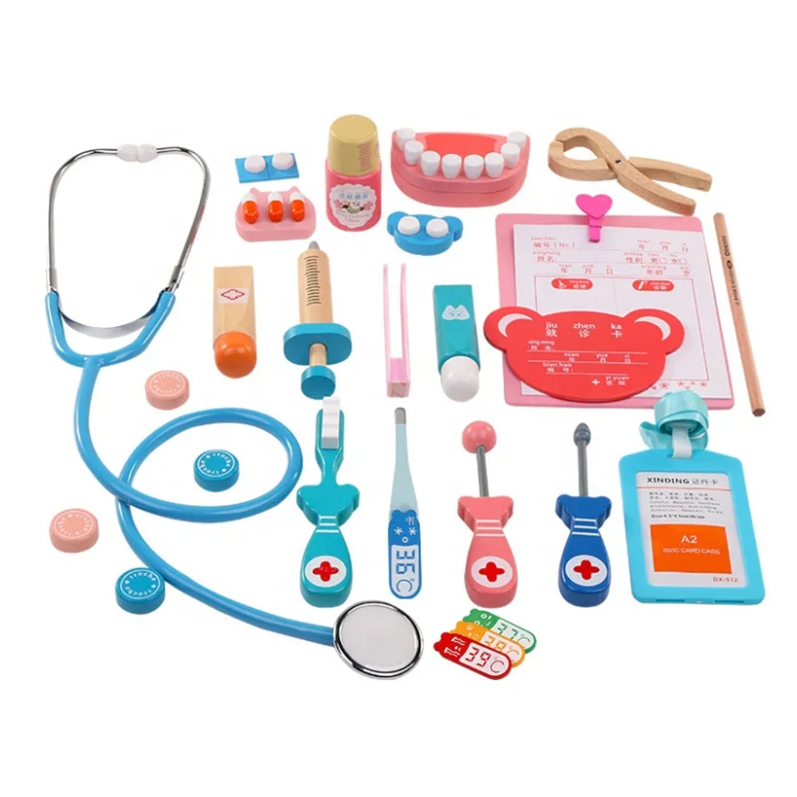 Set trusa doctor pentru jucarie de rol, Darklove, Cu periuta de dinti ...