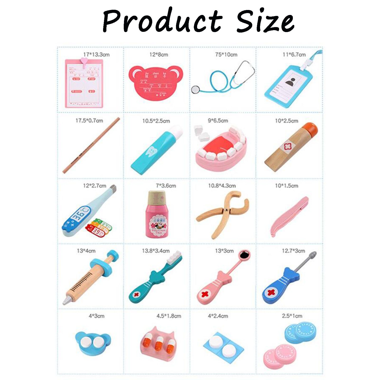 Set trusa doctor pentru jucarie de rol, Darklove, Cu periuta de dinti ...