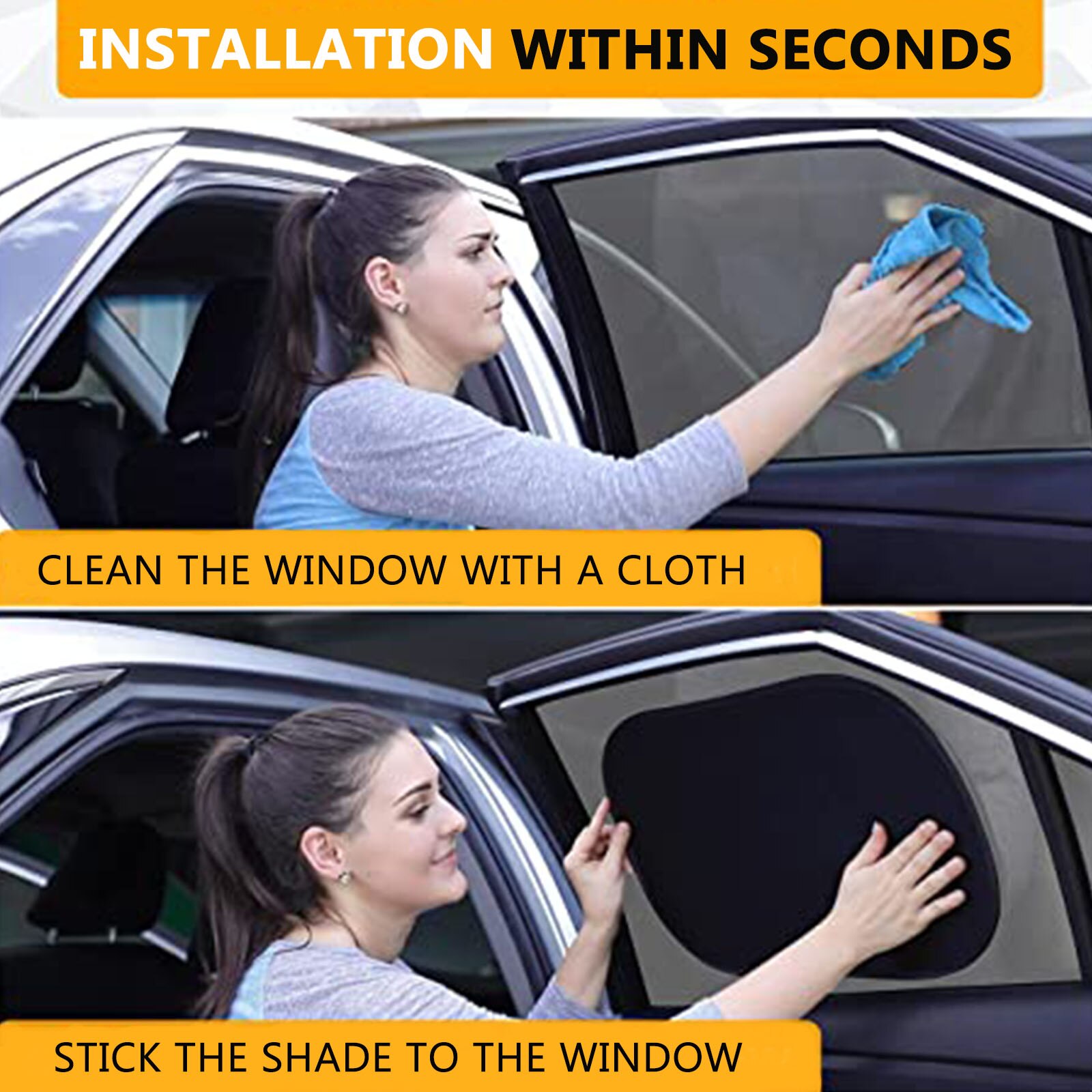 Set 2 parasolare laterale autoadezive, Zggzerg, Protectie impotriva ...