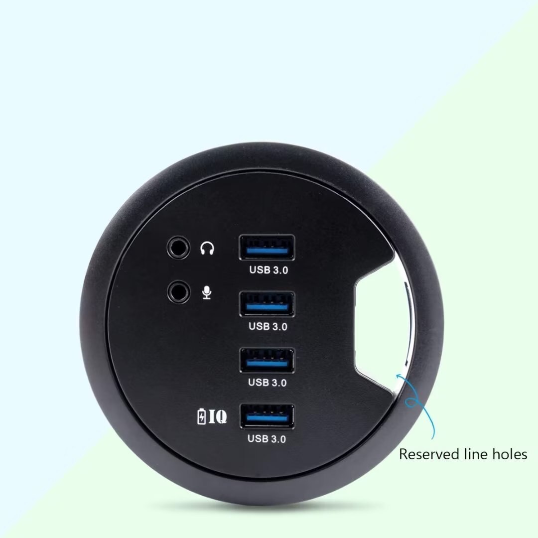 Hub USB, 4in1, LED, Negru - eMAG.ro