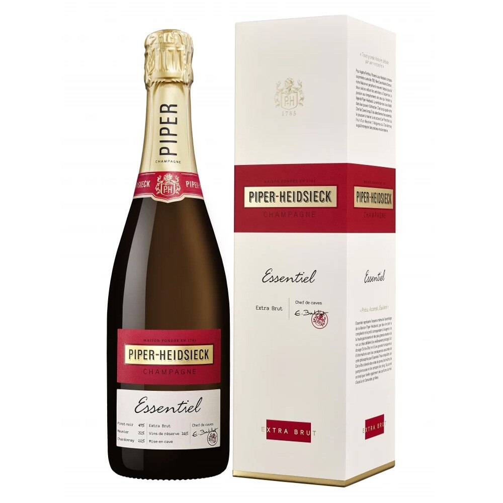 Set 2 x Sampanie Extra Brut Essentiel Caviste Piper Heidsieck 12% ...