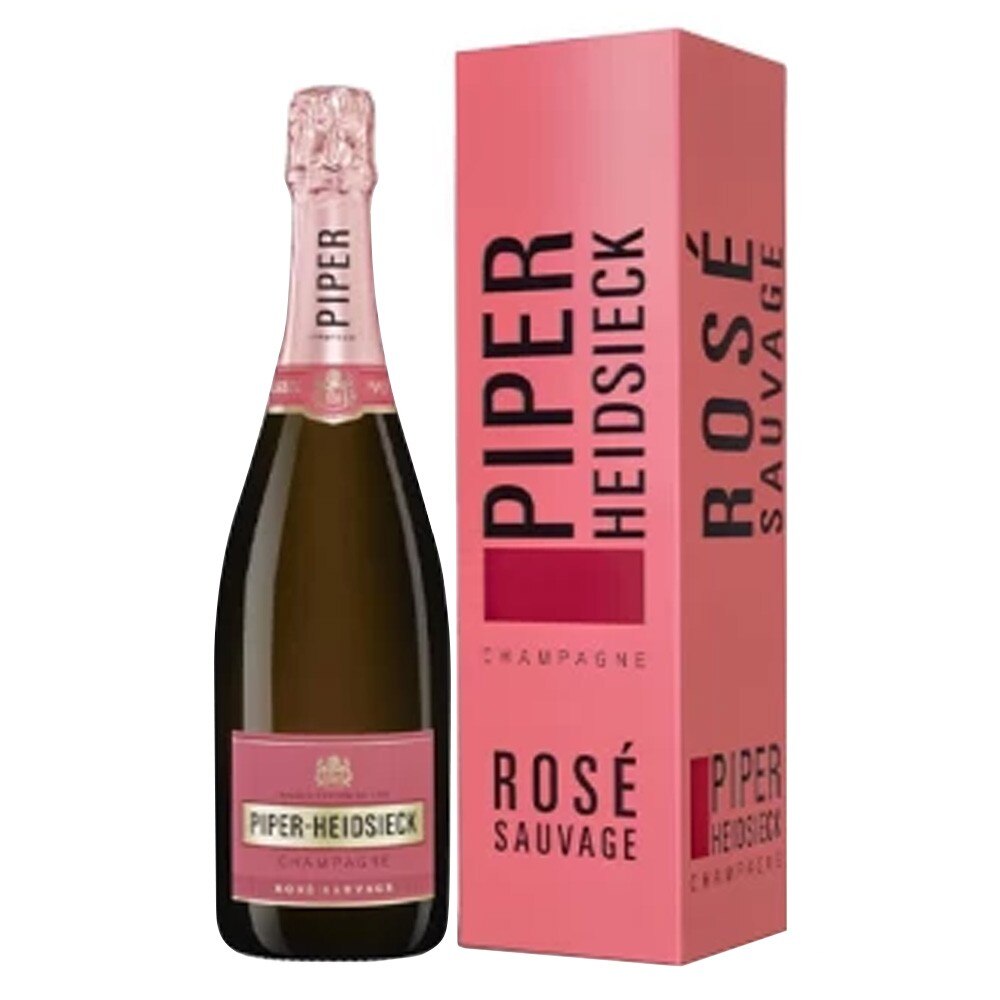 Sampanie Rose Piper Heidsieck Rose Sauvage 12% Alcool, Cutie Carton, 0. ...