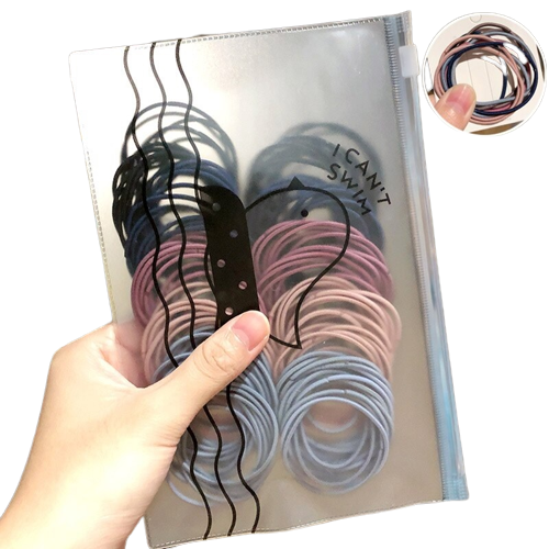 Set 100 elastice de par colorate - eMAG.ro