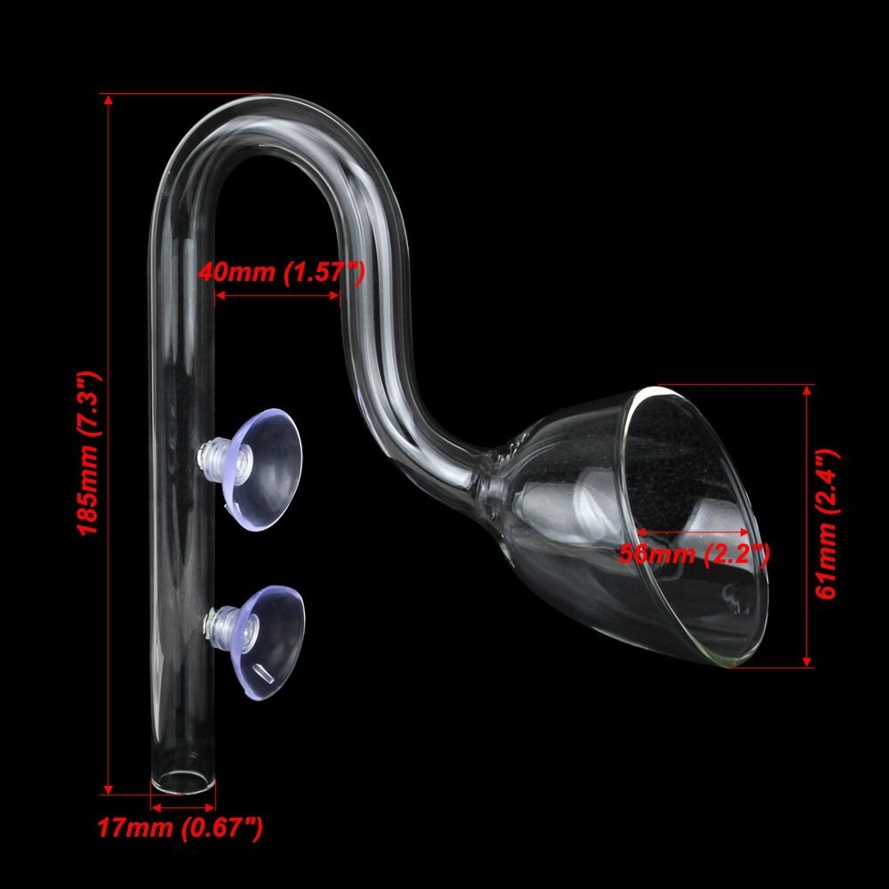 Furtun de iesire pentru acvariu, Deep Aqua, Sticla, 17 mm, Transparent ...
