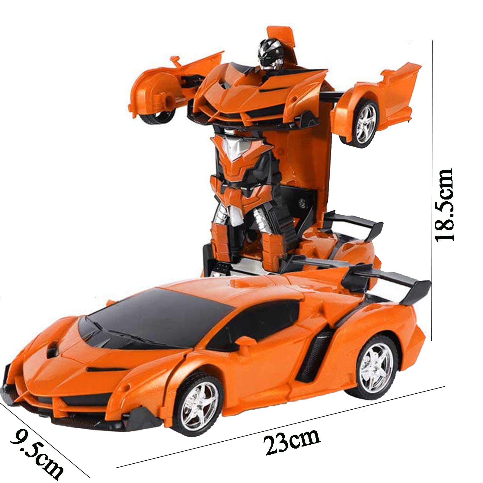 Robot transformer cu telecomanda, Darklove, Scara 1:18, Cu rotire la ...