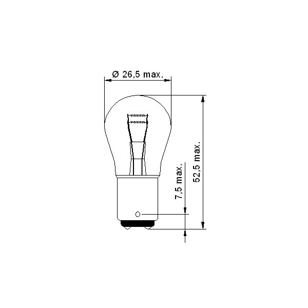 Set 10 becuri auto auxiliare, Tesla, P21/5W, 24V, pozitie/frana - eMAG.ro