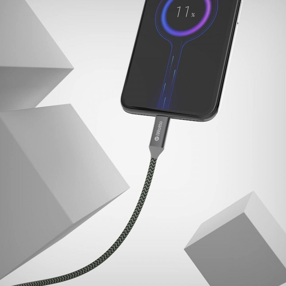 Cablu USB tip C Iwotto, USB 3.0, gri, 1 m - eMAG.ro