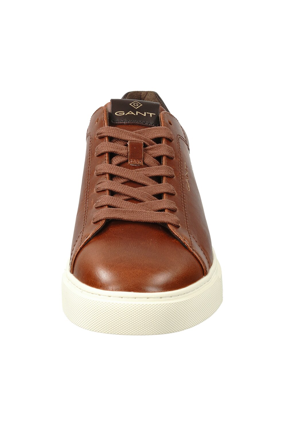 Gant, Pantofi sport de piele cu logo Mc Julien, Maro cognac, 45 - eMAG.ro