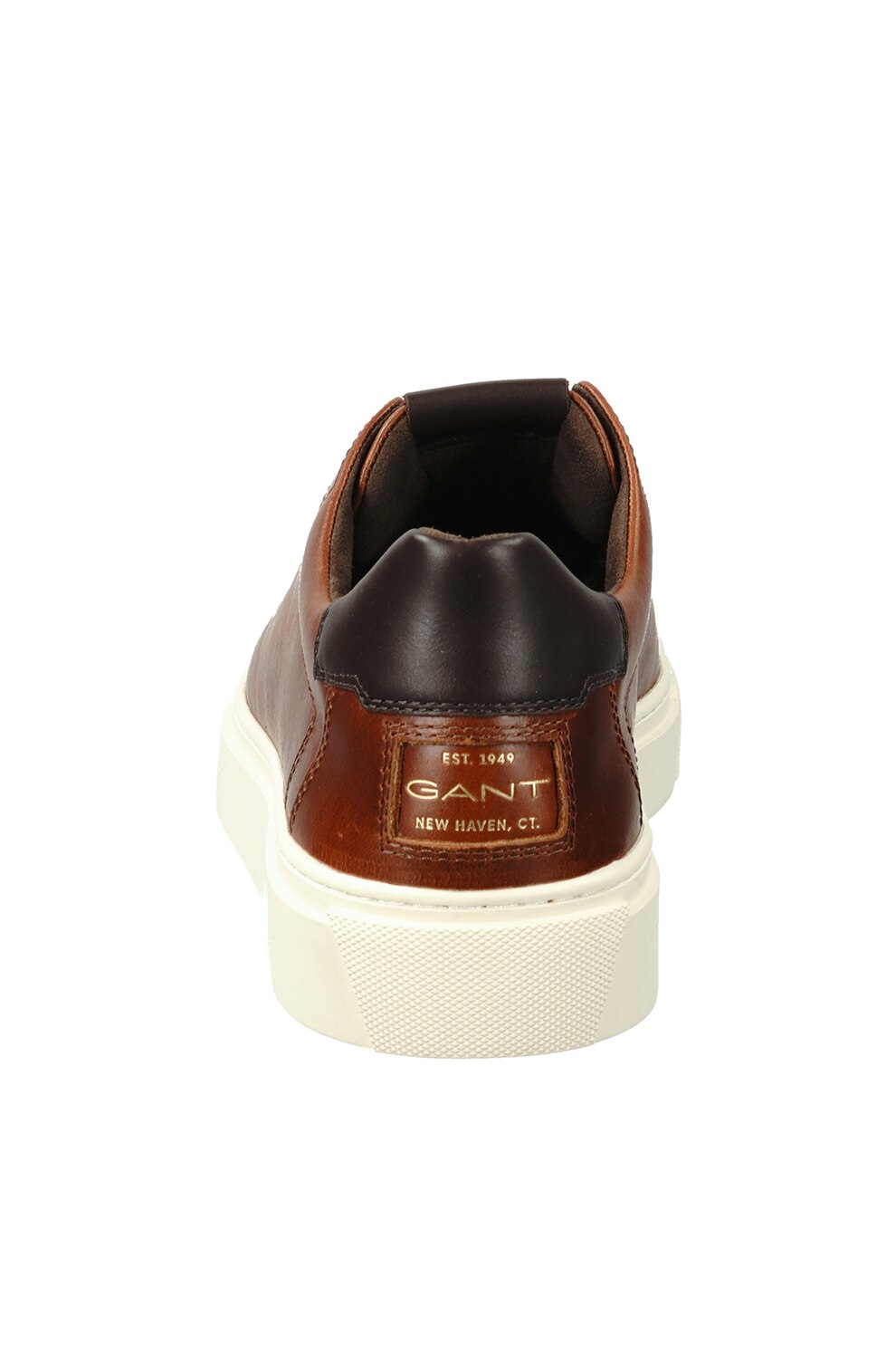 Gant, Pantofi sport de piele cu logo, Maro cognac, 40 - eMAG.ro