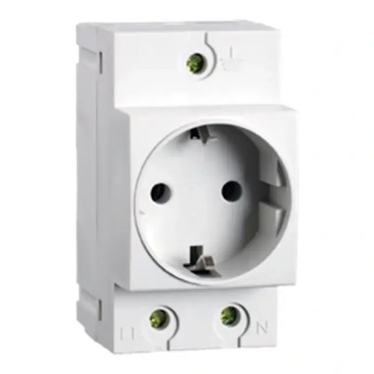 Priza cu fixare pe sina 16 A, 230V, 2P schuko - eMAG.ro