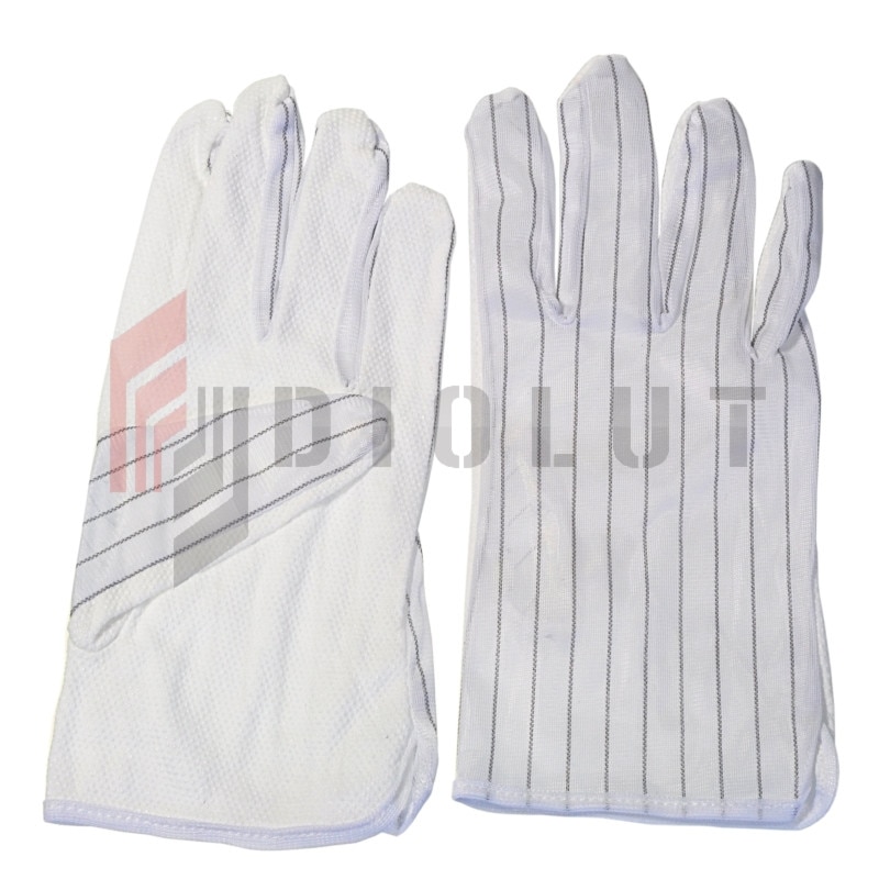 Manusi antialergice din poliester, Alb, L - eMAG.ro