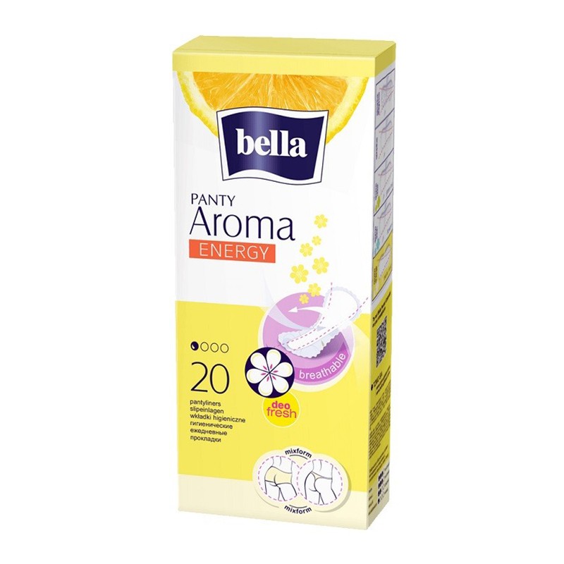 Set 8 x 20 Absorbante Zilnice Panty Aroma Energy Bella - eMAG.ro