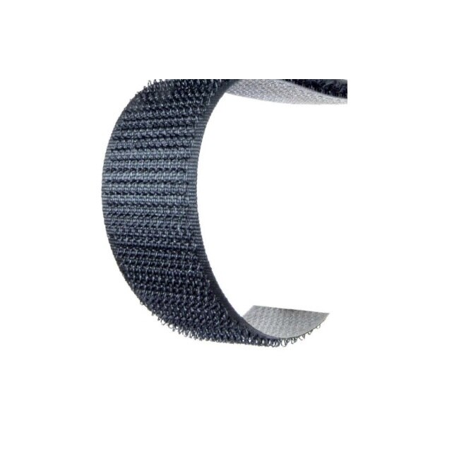 Banda autocolanta cu velcro - utilitate multipla, 400x 1 cm, negru ...