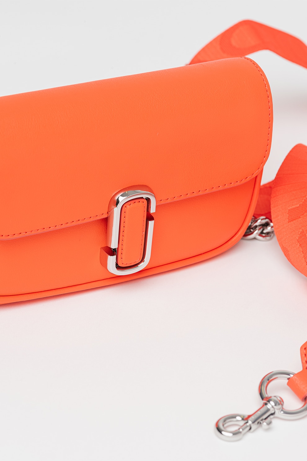 Marc Jacobs, Geanta 3 in 1 convertibila din piele, Portocaliu neon ...