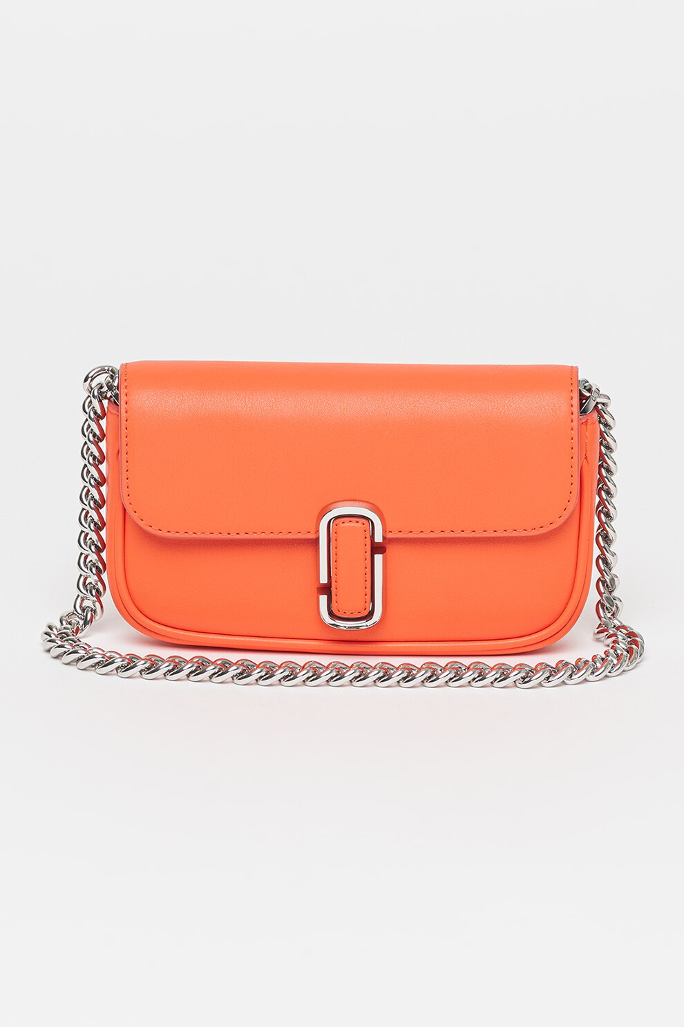 Marc Jacobs, Geanta 3 in 1 convertibila din piele, Portocaliu neon ...
