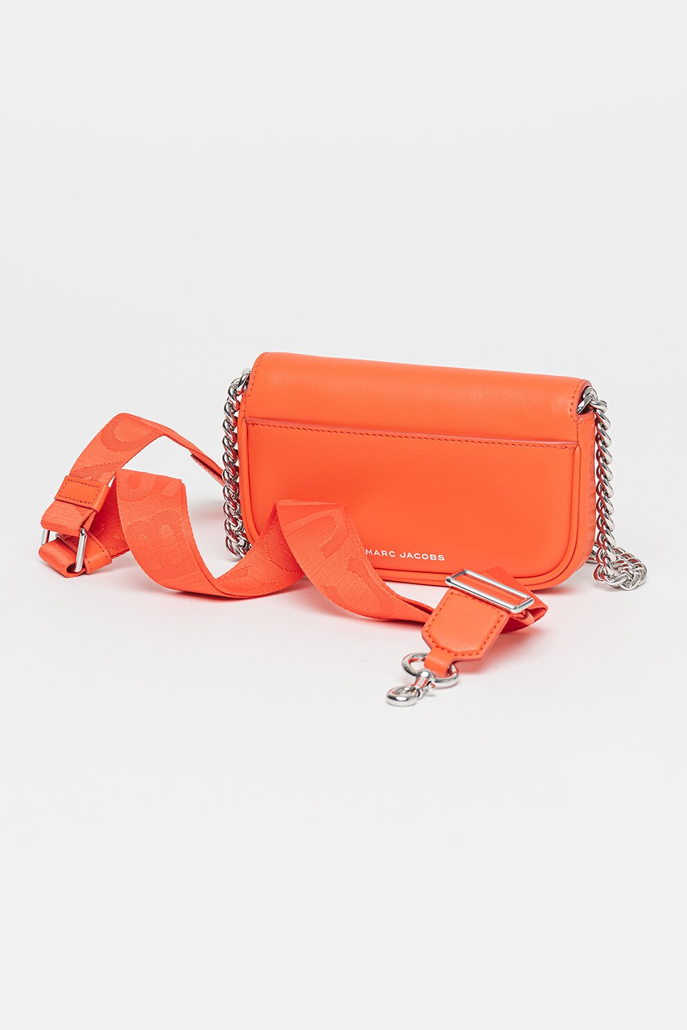 Marc Jacobs, Geanta 3 in 1 convertibila din piele, Portocaliu neon ...